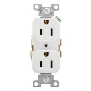 EATON Arrow Hart™ Eaton Wiring Devices CR15W CR15 Duplex Tamper ...