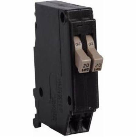 EATON CHT2020 Type CHT Twin Circuit Breaker, 120/240 VAC, 20 A, 10 kA ...
