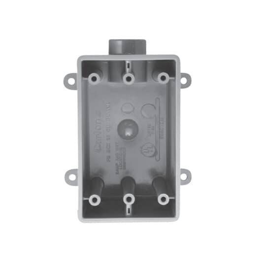 Carlon® C9801DN Type FDE Deep Non-Metallic Weatherproof Device Box, 25 ...