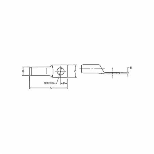 Color-Keyed® 54443 54400 1-Hole High Voltage Non-Insulated Compression ...