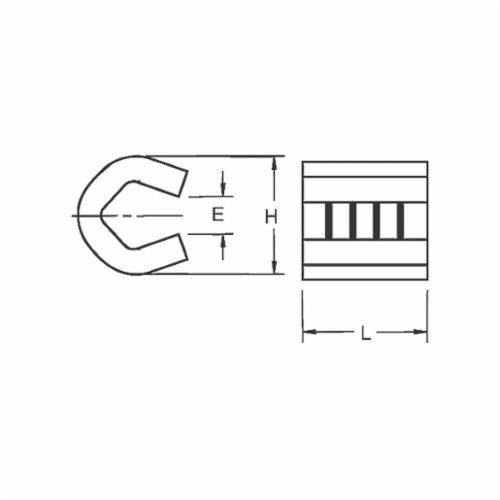 Color-Keyed® 54705 Standard C-Tap Compression Connector, C Shape, 1 ...