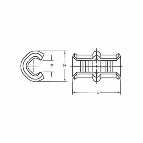 Color-Keyed® 54725 Standard C-Tap Compression Connector, C Shape, 1 ...