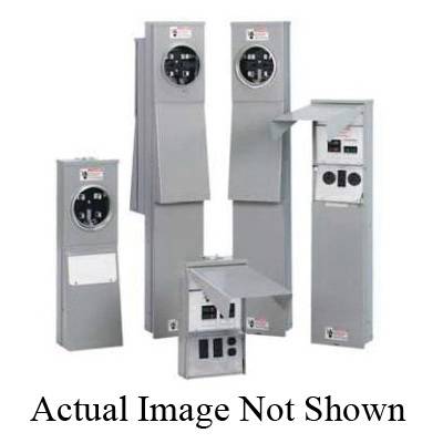 EATON CHU1N1NPX 6-Circuit Unmetered Power Outlet Pedestal, 125/250 VAC ...