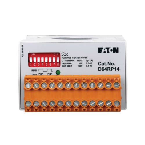 EATON D64RP14 Digital Ground Fault Relay, 120 VAC, DIN Rail/Panel Mount
