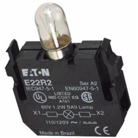 EATON E22R2 Heavy Duty Non-Metallic Resistor Light Unit, 22.5 mm ...