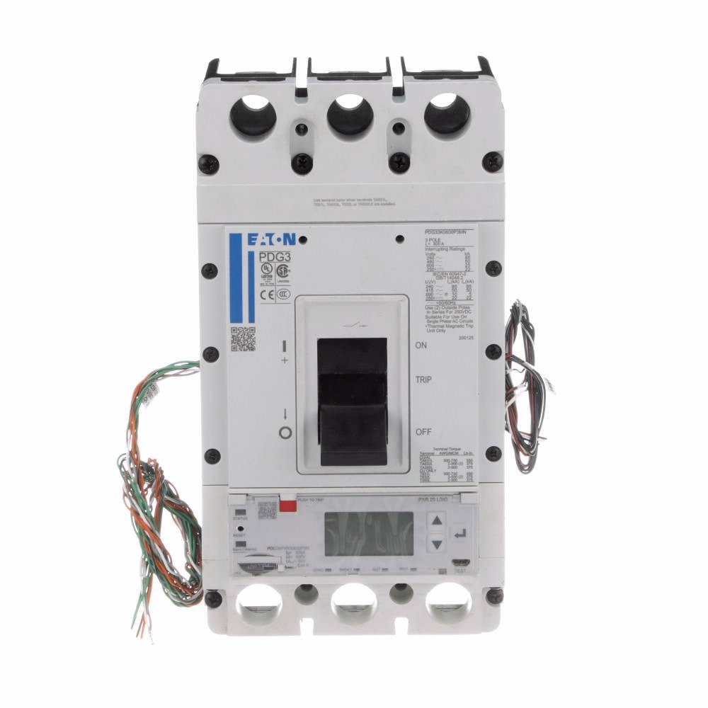 EATON PDG33K0600D2DJ PDG3 PD3 Global Ratings, 600 VAC, 600 A, 50 kA ...