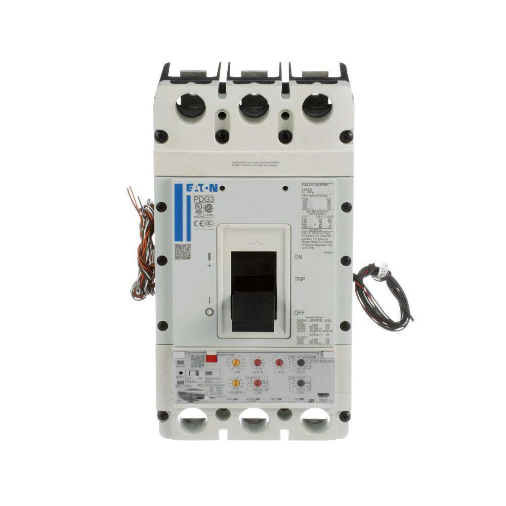 EATON PDG33F0400E5MK PDG3 Globally Rated Molded Case Circuit Breaker ...