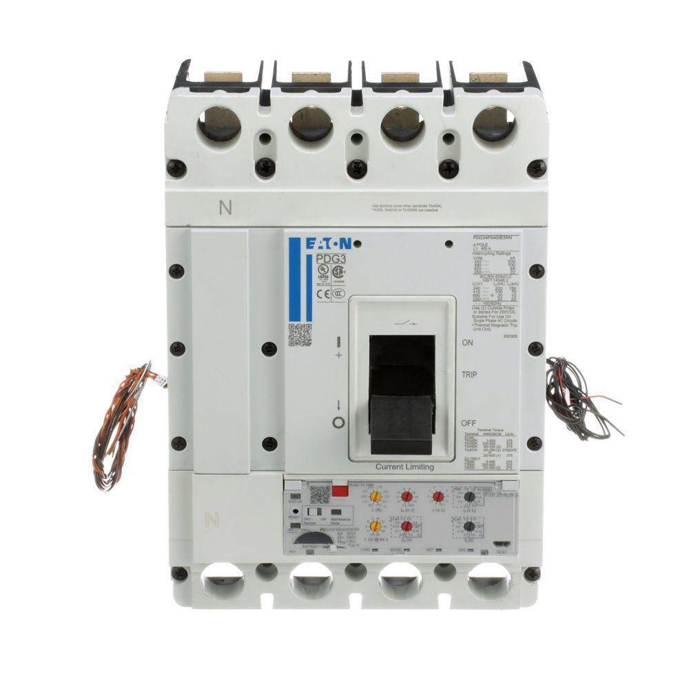 EATON PDF34M0400E5WL PDF3 Globally Rated Molded Case Circuit Breaker ...
