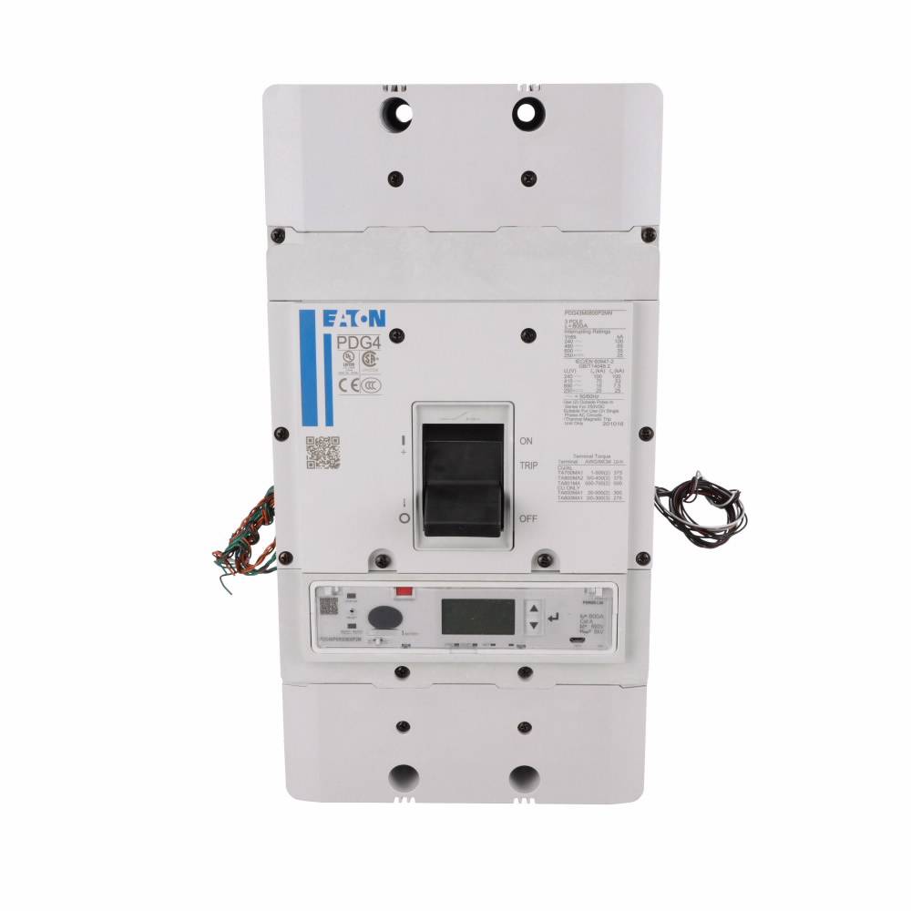 EATON PDG43K0800D2WK PDG4 PD4 Global Ratings, 600 VAC, 800 A, 50 kA ...