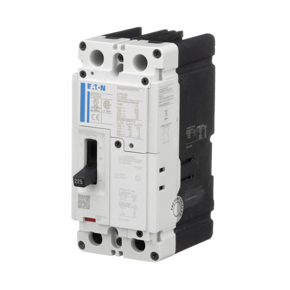 EATON PDG22M0070TFFK PDG2 PD2 Global Ratings, 600 VAC, 70 A, 65 kA ...