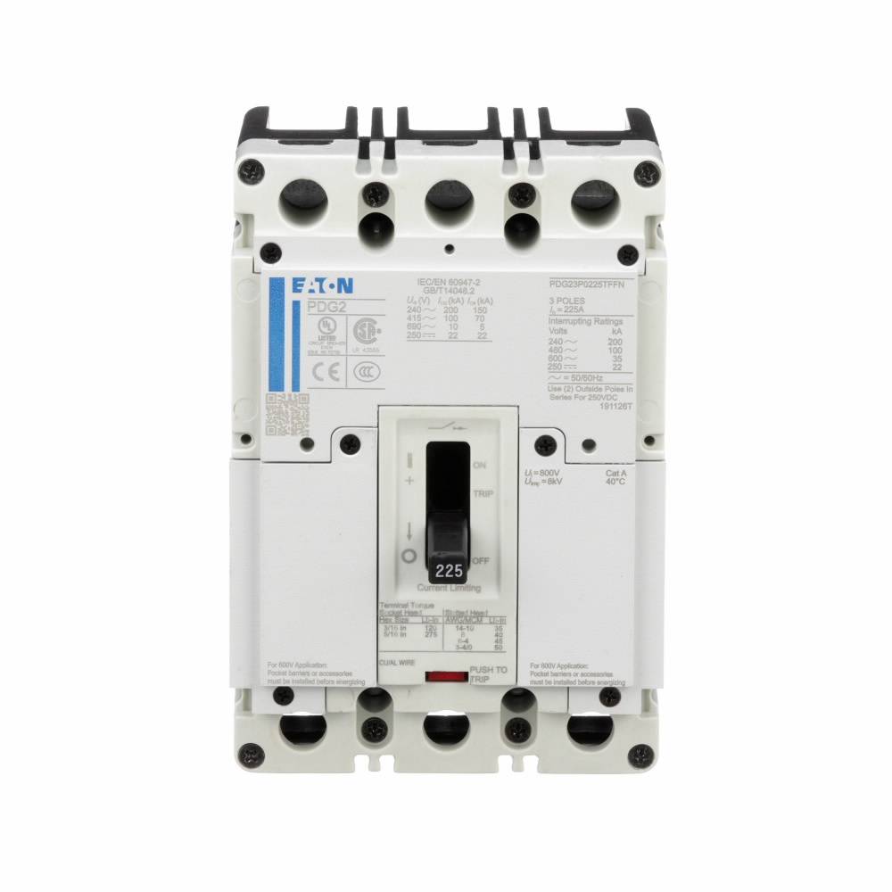 EATON PDG23P0070VFFN PDG2 PD2 Global Ratings, 600 VAC, 70 A, 100 kA ...