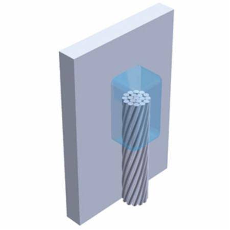 Pentair VBC2Q CADWELD® Cable to Vertical Surface Mold