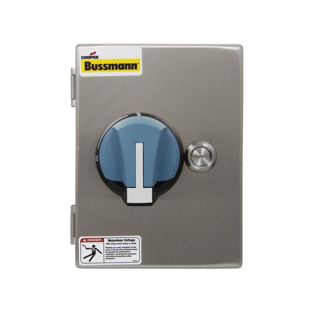 Edison ER4X-63N3PB Non-Fused Enclosed Disconnect Switch, 600 VAC, 63 A ...