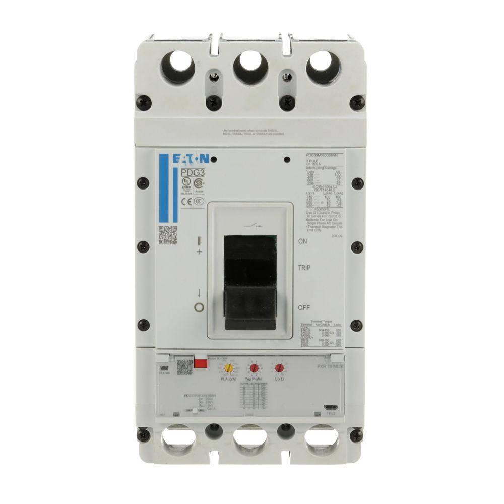 EATON PDG33M0600B8NN Power Defense Globally Rated Molded Case Circuit ...