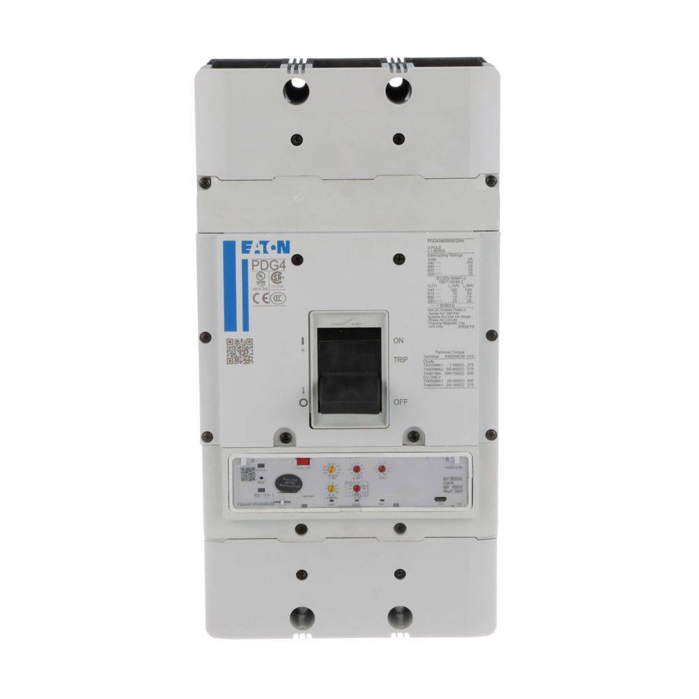 EATON PDG43G0800E2NK Power Defense Globally Rated Molded Case Circuit ...