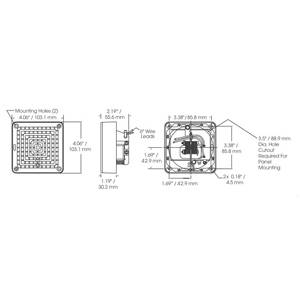 120 VAC at 50/60 Hz, Federal Signal 350-120-30 Vibratone® Vibrating ...