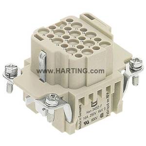 HARTING® 09 16 024 3101 Han DD® Terminal Insert, 24 Positions, 26 to 14 ...