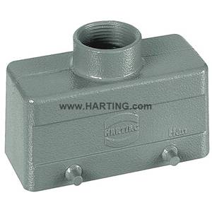 HARTING® 09 30 016 1420 Hood Housing, Side, Die Cast Aluminum