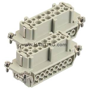 HARTING® 09 33 016 2711 Han E® Terminal Insert With Wire Protection, 32 ...