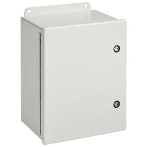 12 x 10 x 5, Hoffman A1210CHFL Wall Mount Enclosure, NEMA 4/12/IP66, Mild Steel, 1-Door, Hinged