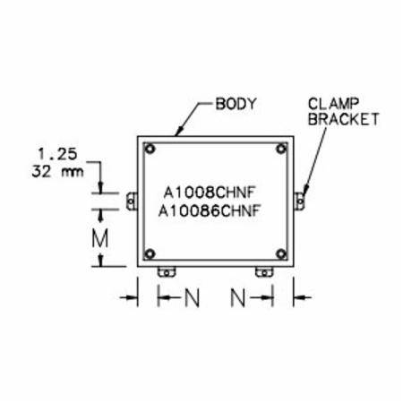 10 x 8 x 6, Hoffman A10086CHNF Wall Mount Enclosure, NEMA 4/12/13/IP66 ...