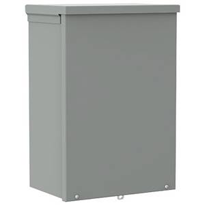 6 x 6 x 6, Hoffman A6R66 Screw Cover Pull Box, NEMA 3R, IP32, Steel, 16 ...