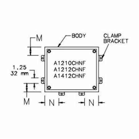 12 x 10 x 5, Hoffman A1210CHNF Wall Mount Enclosure, NEMA 4/12/13/IP66 ...