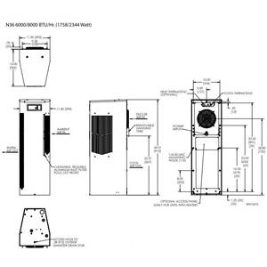 Pentair N360826G050 McLean®, SPECTRACOOL™ Sealed Enclosure Cooling Air ...
