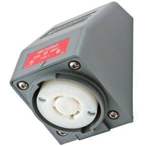480 VAC 20 A, 3-Pole 4-Wire, Hubbell Wiring Device-Kellems HBL2430AR ...