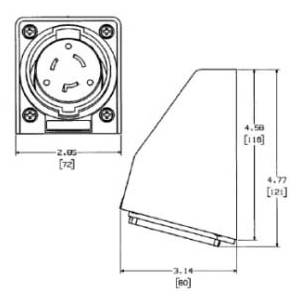 480 VAC 20 A, 3-Pole 4-Wire, Hubbell Wiring Device-Kellems HBL2430AR ...