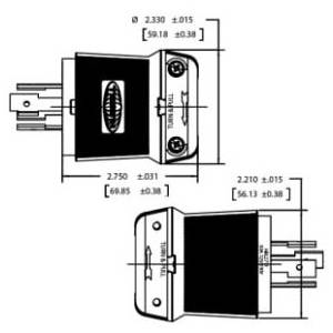 120/208 VAC 30 A L21-30P, Hubbell Incorporated HBL2811 Twist-Lock ...