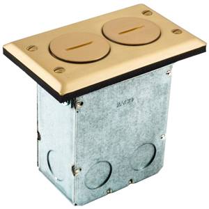 1-Gang, Rectangular, Hubbell Incorporated RF6500BR tradeSELECT® Floor ...