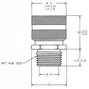 1/2" NPT, 0.5 to 0.63" Cord, Hubbell Incorporated SHC1024 Cord ...