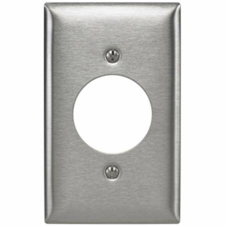 1-Gang, 1.6" Dia Hole, Hubbell Wiring Device-Kellems SS720 Wallplate ...