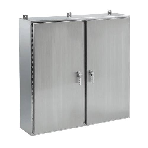 nVent HOFFMAN A36H4812WFSSLP3PT A4SW 2-Door Enclosure With Handle, 36 in L x 48 in W x 12 in D ...