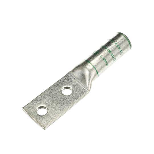 Homac® L-600-N 2-Hole Compression Lug Connector, 600 kcmil Copper ...