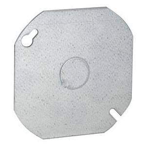 4" Dia, Flat, Raco 724 Octagon Box Cover