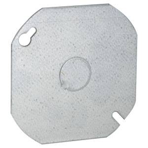 4" Dia, Flat, Raco 724 Octagon Box Cover