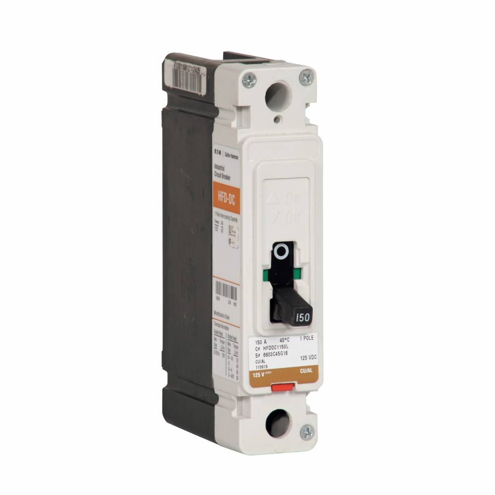 EATON HFDDC1100L Type HFDDC Molded Case Circuit Breaker, 600 VAC, 100 A ...