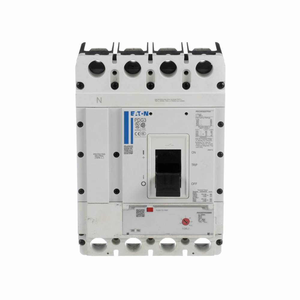 EATON Power Defense™ PDG34K0600TFAN Globally Rated Molded Case Circuit ...