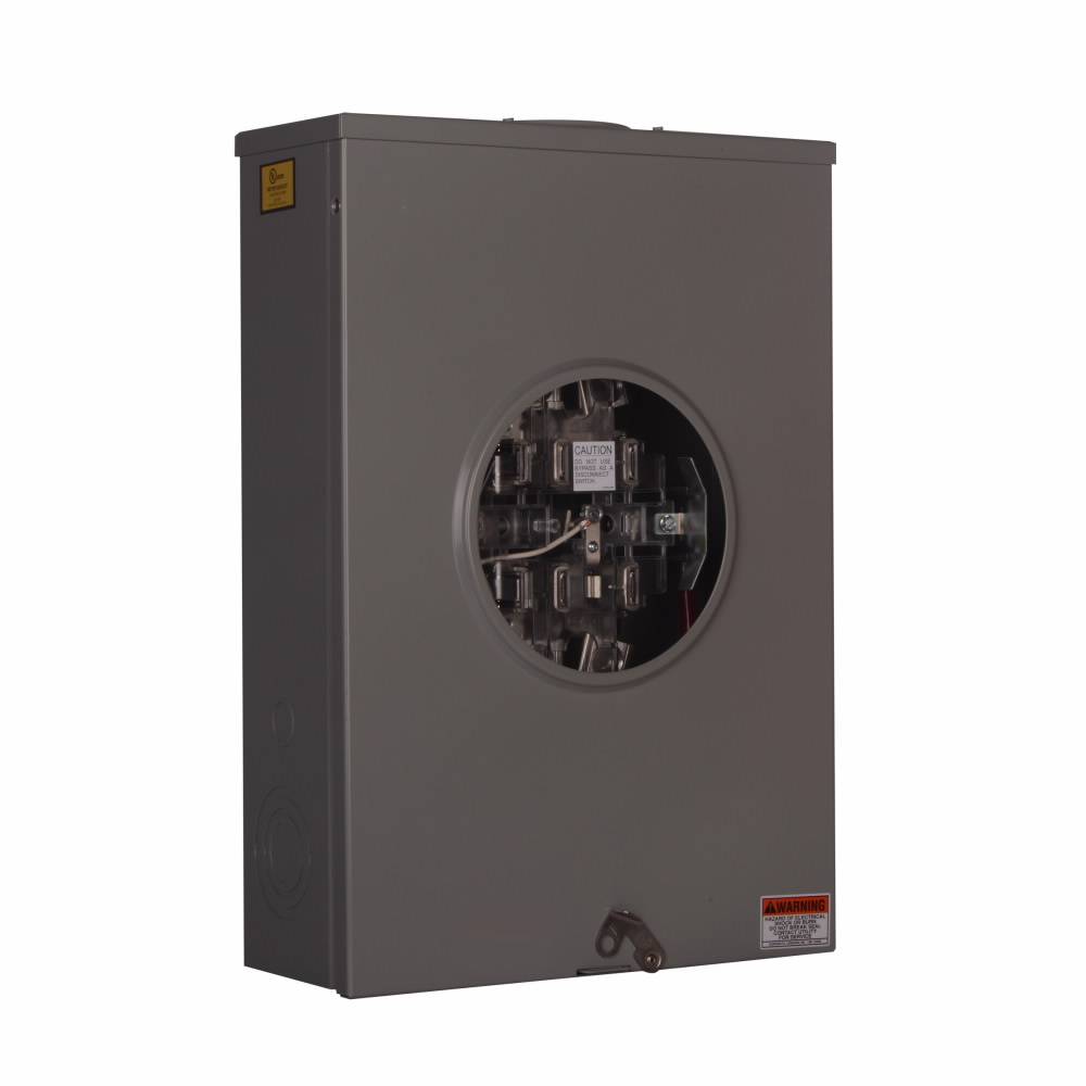 EATON UTE7213TCH 1-Position Lever Bypass Triplex Ground Meter Socket ...