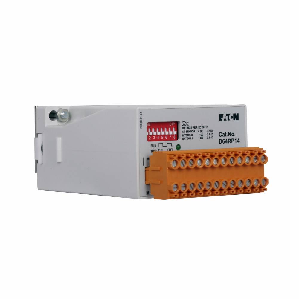 EATON D64RP14 Digital Ground Fault Relay, 120 VAC, DIN Rail/Panel Mount