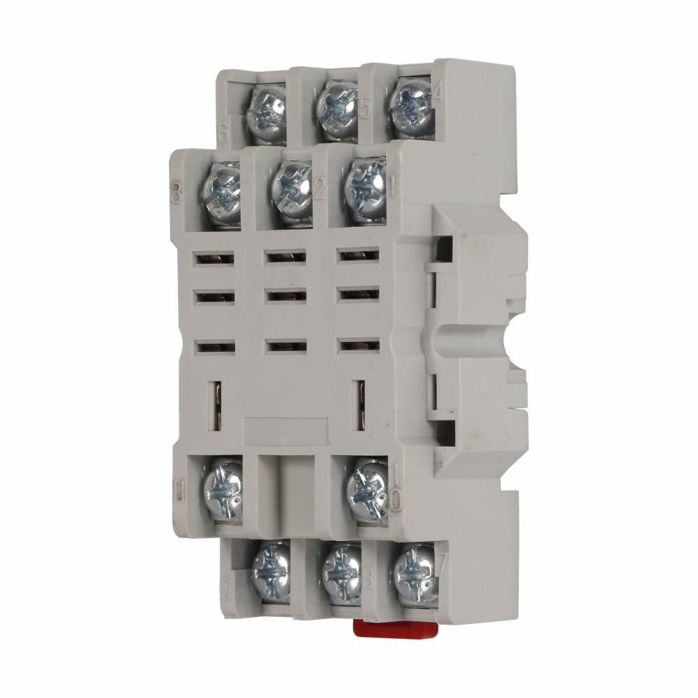 EATON D7PA3 Relay Socket, 300 VAC, 10 A, For Use With D7 Series General ...