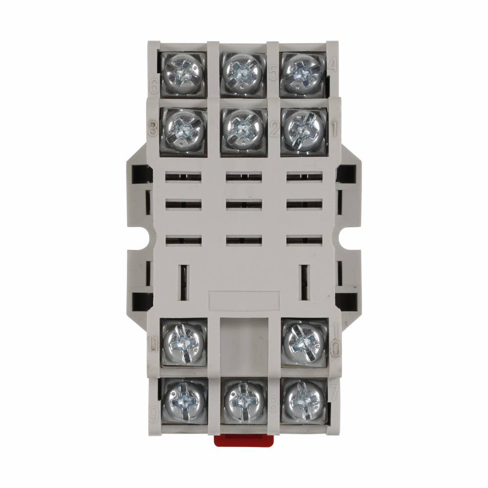 EATON D7PA3 Relay Socket, 300 VAC, 10 A, For Use With D7 Series General ...