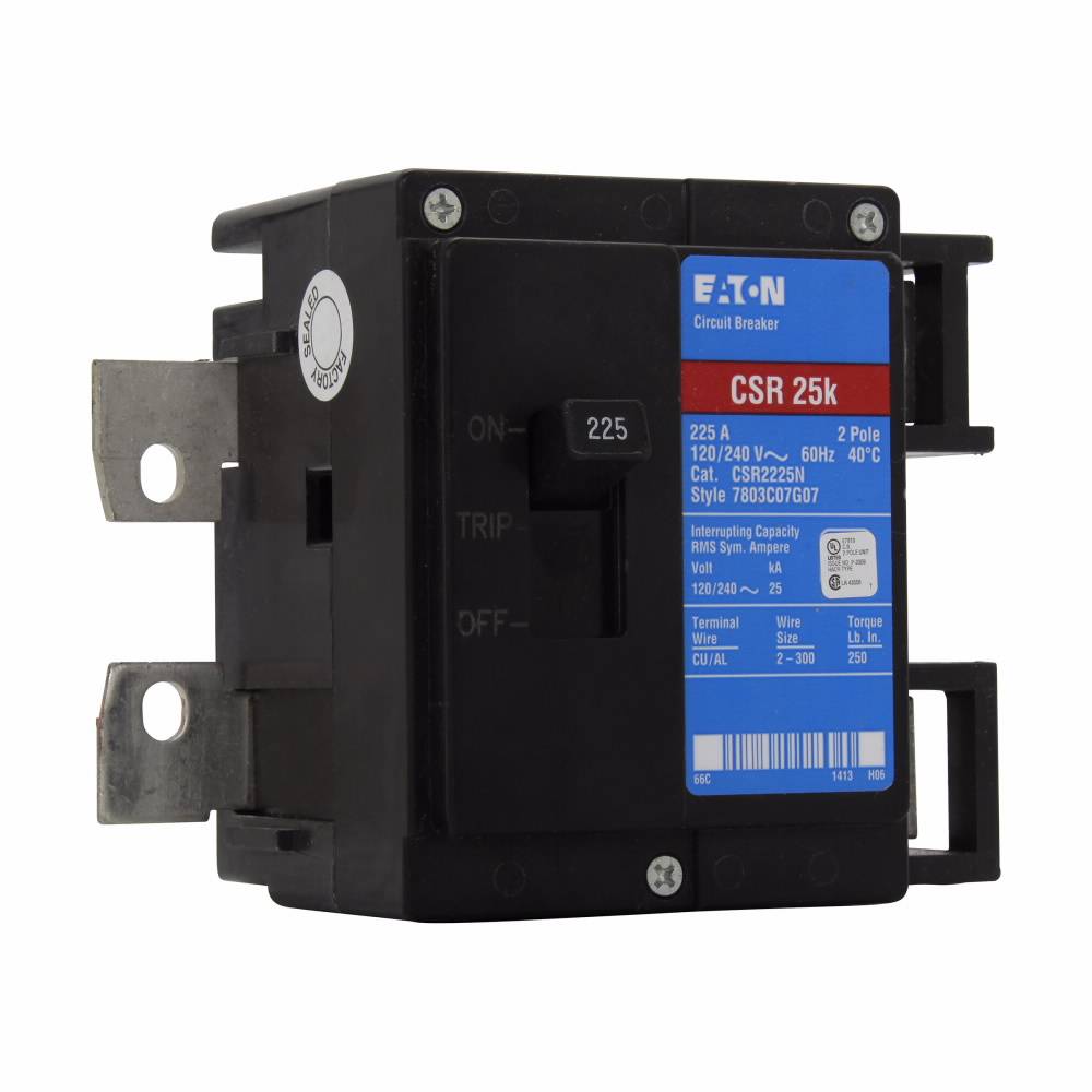 EATON CSR2200NSR24 Type CSR Main Circuit Breaker, 120/240 VAC, 200 A ...