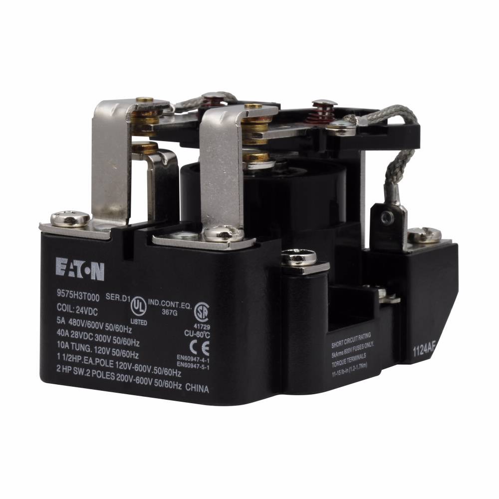 EATON 9575H3B100 Type AA Open Style General Purpose Relay With Blowout ...