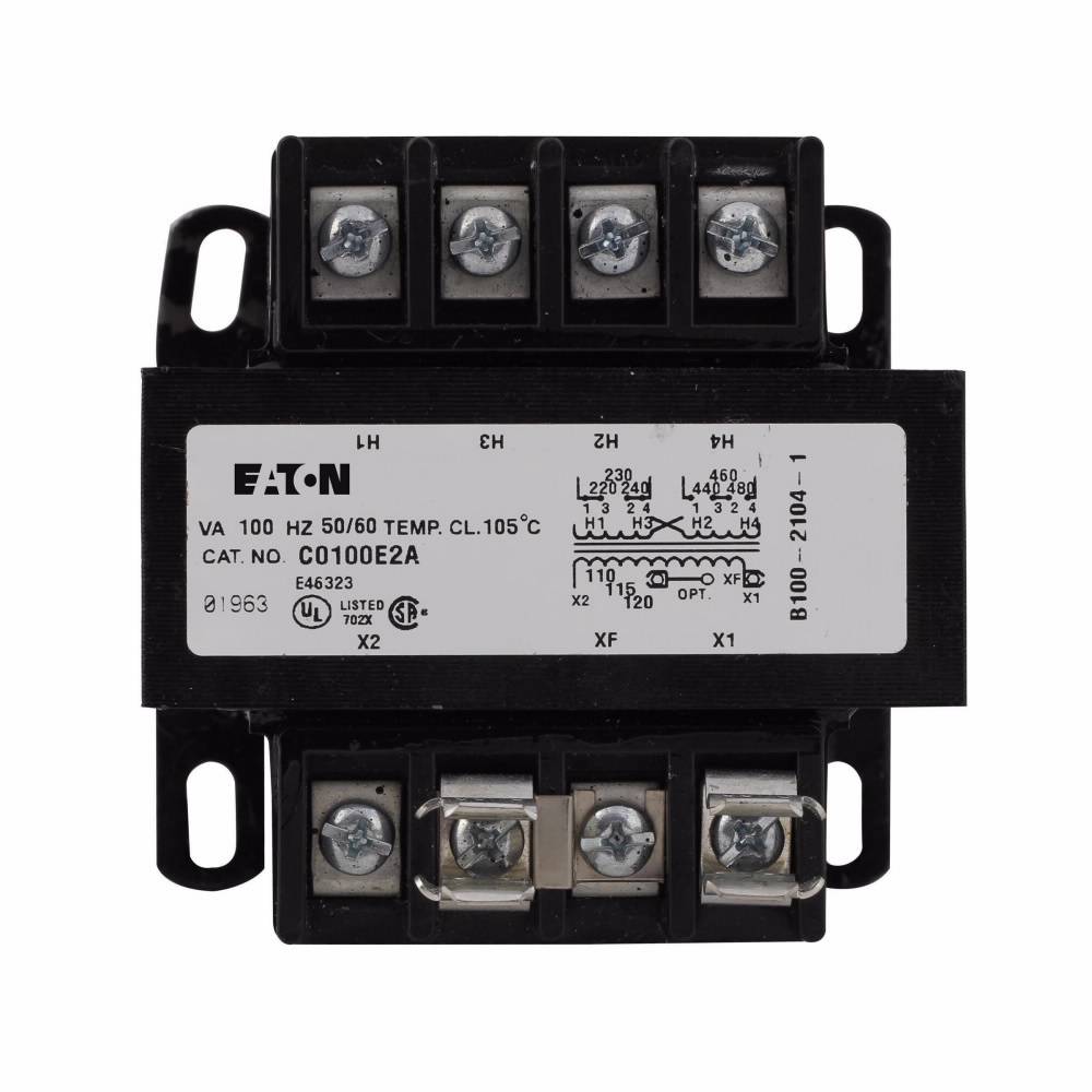 EATON C0050E2BEGFS Type MTE Control Transformer, 240/480 V Primary, 24 ...
