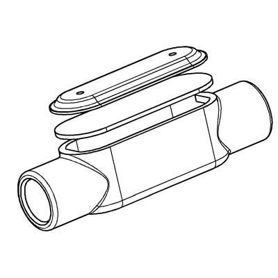 T&B® C50MCG Type C Corrosion-Resistant Impact-Resistant Conduit Body ...