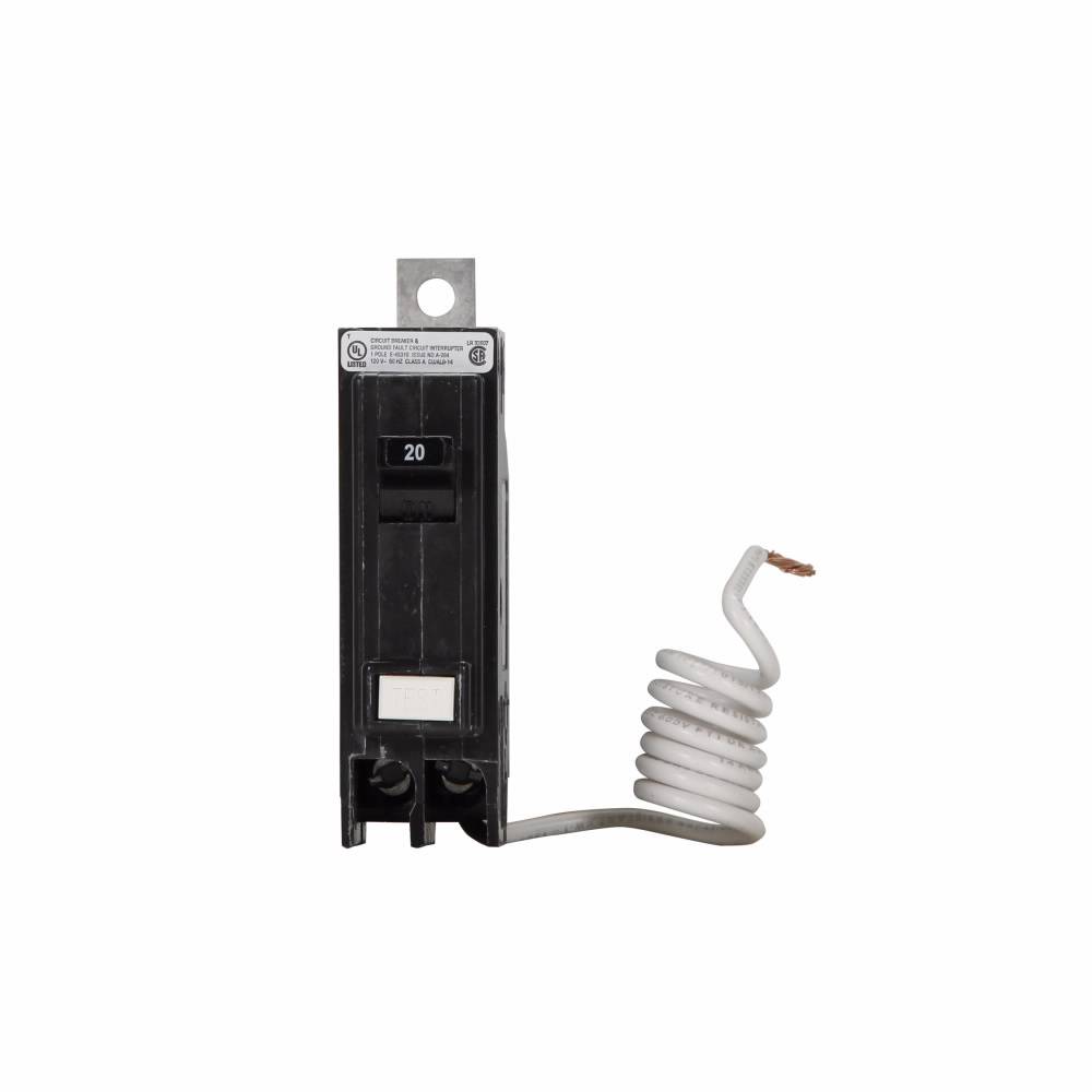 EATON QuickLag™ QBGFT1020 Type QBGF Ground Fault GFCI Circuit Breaker ...