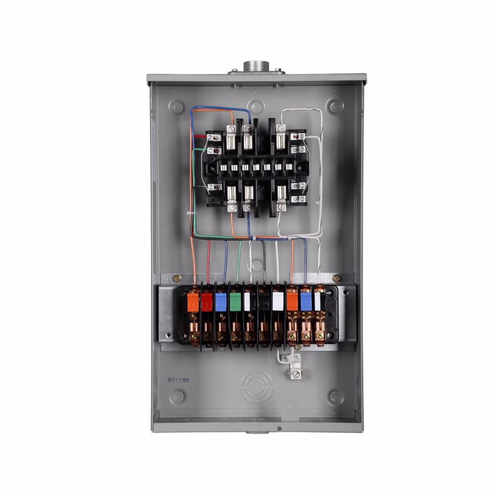 EATON 1008695ACH 4-Wire Instrument Rated Meter Socket, 600 VAC, 20 A, 3 ...